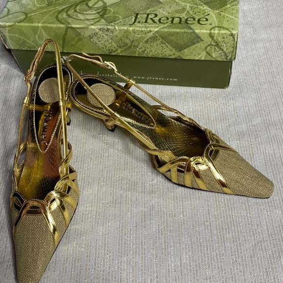 J.Renee | Shoes | J Renee Vivian Womens Slingback Heels Shoes Size 6 ...